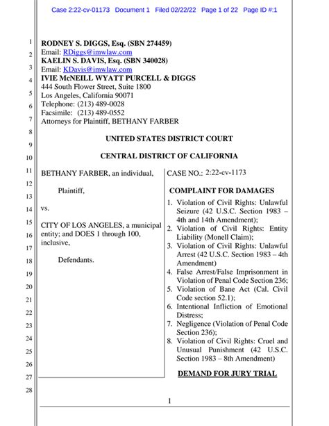 Bethany Farber Complaint Documentcloud