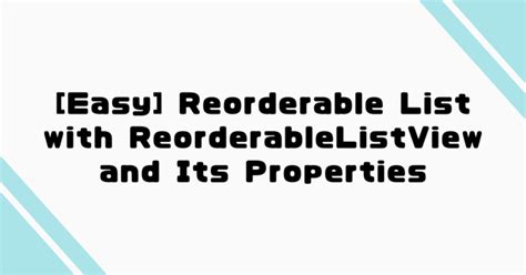 Easy Reorderable List With Reorderablelistview And Its Properties Flutter初心者