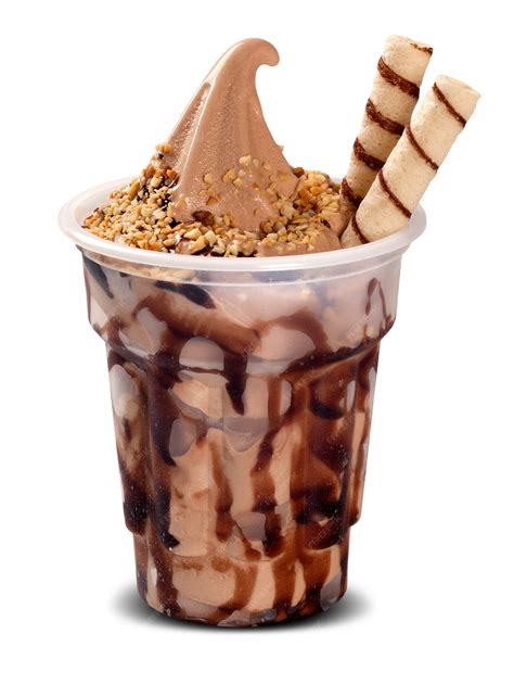 Premium Photo Chocolate Sundae Ice Cream With Chocolate Syrup In Cup
