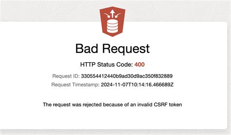 The Request Was Rejected Because Of An Invalid Csrf Token Oracle Forums