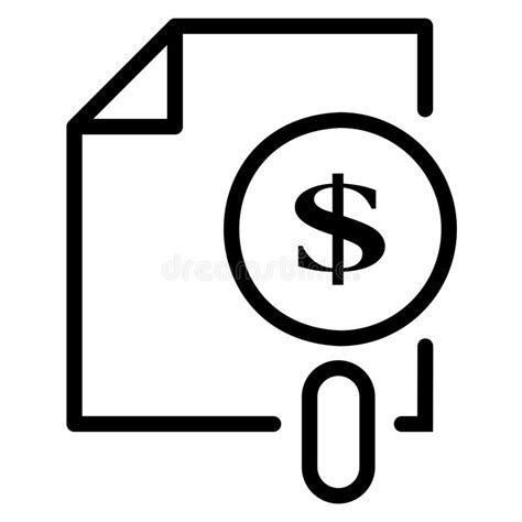 Financial Audit Icon Black And Flat For Web Design Or App Stock Vector Illustration Of Fraud