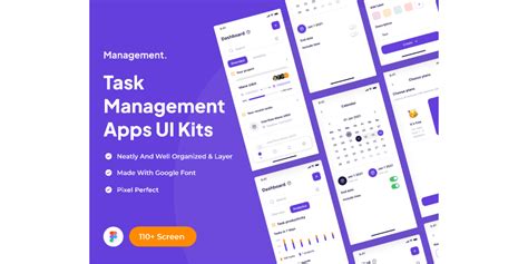 tasker task management apps ui kits community copy figma
