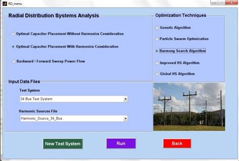 Interface For Radial Distribution System Analysis Download Scientific Diagram