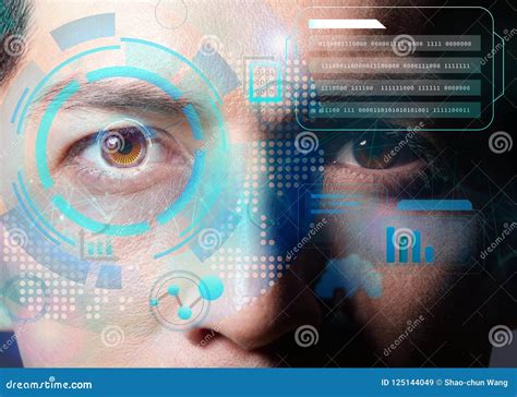 Iris Identification System Stock Image Image Of European 125144049