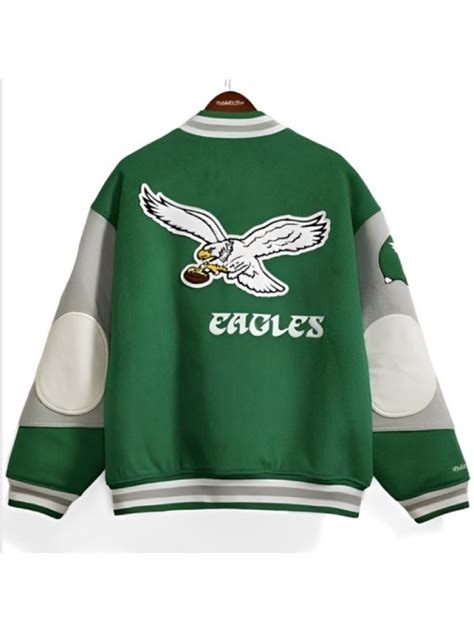 90s Eagles Letterman Jacket Kylie Kelce Eagles Jacket