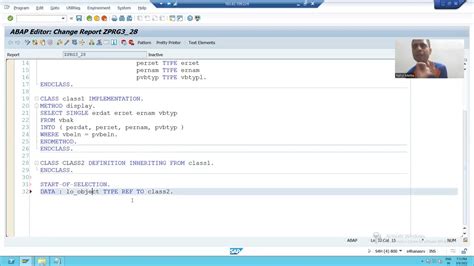 23 Abap Oops Inheritance And Final Class Part3 Youtube