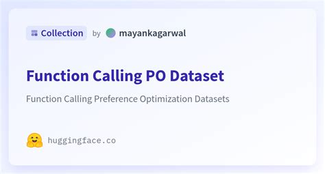 Function Calling Po Dataset A Mayankagarwal Collection