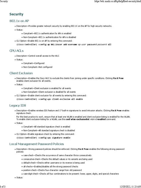 Wlc Best Practices Security Pdf Wireless Lan Password