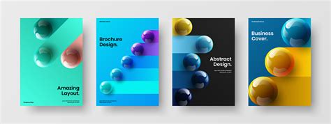 간단한 3d 구 엽서 개념 세트 회사 Id 디자인 벡터 일러스트 번들 정리 A4 용지에 대한 스톡 벡터 아트 및 기타 이미지 A4 용지 개념 개체 그룹 Istock