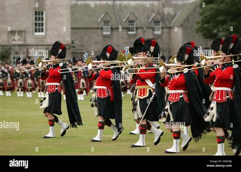 The Band And Pipes Of The Royal Regiment Of Scotland Hi Res Stock