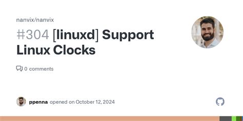 Linuxd Support Linux Clocks · Issue 304 · Nanvixnanvix · Github