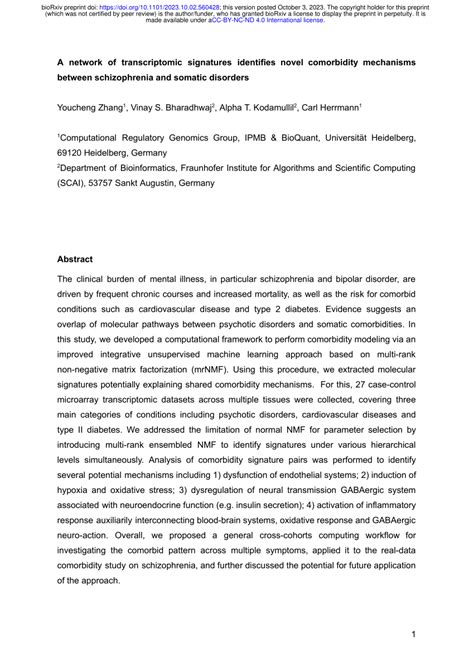 Pdf A Network Of Transcriptomic Signatures Identifies Novel