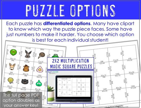Hands On 4th Grade Math Puzzles Hojos Teaching Adventures Llc