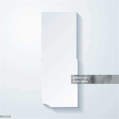 Hyde County South Dakota Map With Paper Cut Effect On Blank Background High Res Vector Graphic