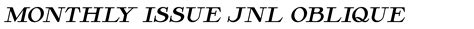 Monthly Issue Jnl Font Webfont And Desktop Myfonts