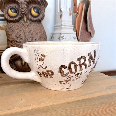 Dining Vintage 1976 Holland Mold Ceramic Oversized Mug Popcorn Bowl