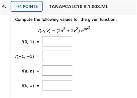 Solved POINTS TANAPCALC MI Compute The Chegg Com