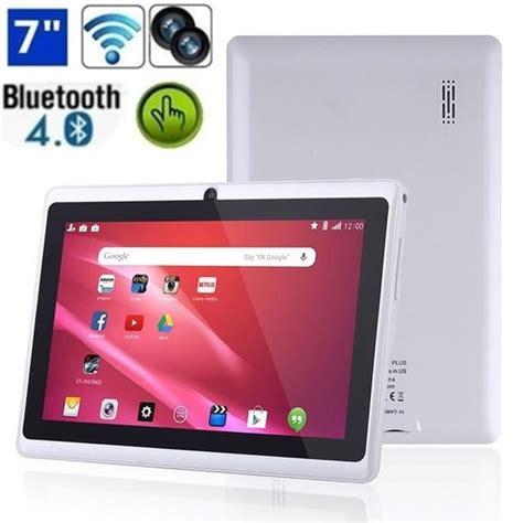 7 Inch Android Tablet Quad Core Dual Cameras Support Wifi Bluetooth Pc