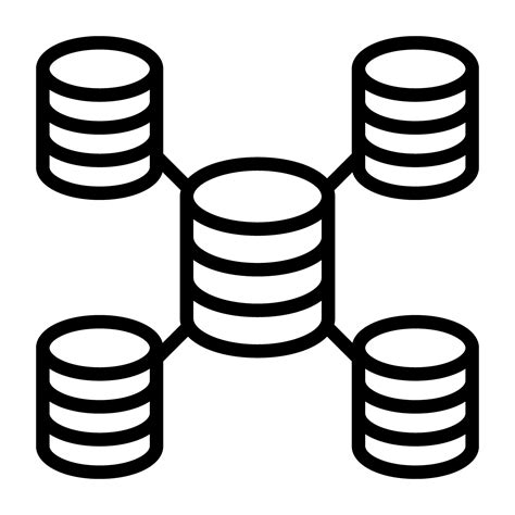 An Outline Design Icon Of Database Architecture 40200786 Vector Art At Vecteezy