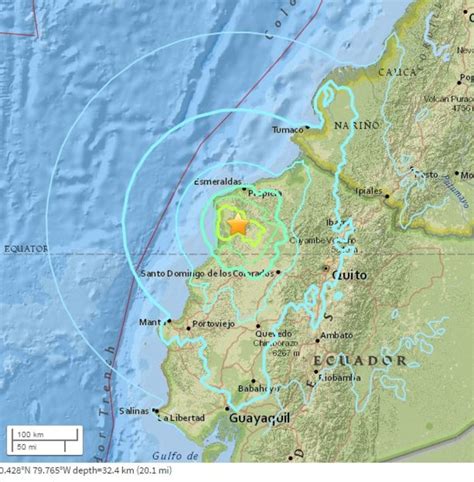 Ecuador Earthquake Map