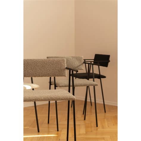 Krzes O Designerskie Tapicerowane Object Boucle Nata Ng Design