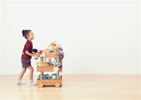 Koloro Wagon Stacking Wooden Storage Boxes By Torafu Architects