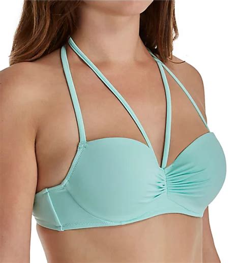 Swim Secret The Getaway Halter Bikini Swim Top Mint Chip 40dd