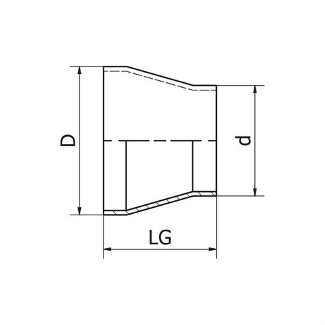 Sms Concentric Reducer With Short Straight Section 304l Sofra Inox