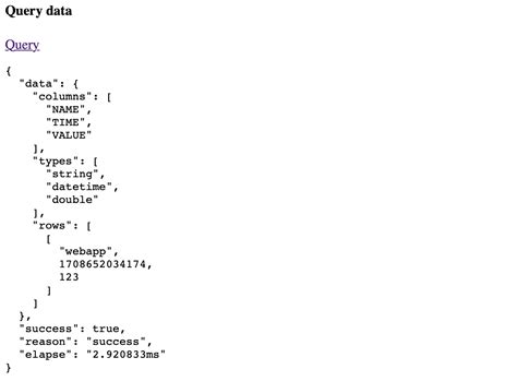 Web App With Api Machbase