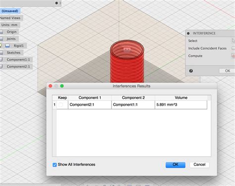 solved thread joint and interference problem autodesk community