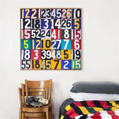 Numbers Collage Canvas Hardtofind Canvas Print Collage Unique Artwork Outdoor Cushion Covers