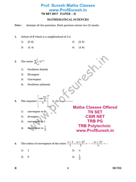 Set 2017 Paper Ll E Qns 1 Watermark Download Free Pdf Compact Space Matrix Mathematics