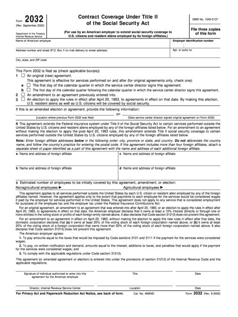 2002 Form IRS 2032 Fill Online Printable Fillable Blank PdfFiller