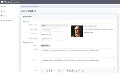 Responsive Data Editing Cambridge Collections