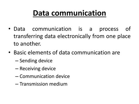 Solution Introduction To Ict •data Communication •data Transmission Modes •types Of Data