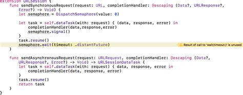 Ios Swift 3 Create Urlsession Extension For Synchronous And
