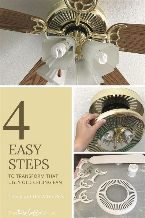 Ceiling Fan Makeover 100 Room Challenge Ceiling Fan Makeover Ceiling Fan Bedroom Ceiling