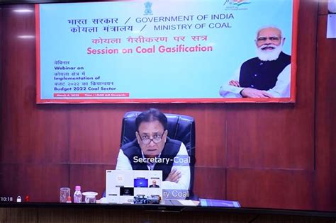 Coal Secretary Anil Kumar Jain Addresses Webinar On Coal Gasification Headlines