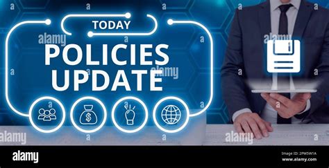 Text Caption Presenting Policies Update Word For Act Of Adding New