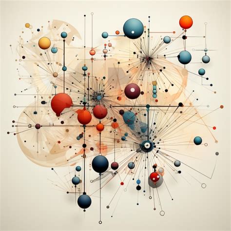 Premium Ai Image Colorful Network Graph Illustration Generative Ai