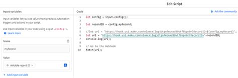 instantly trigger a automation from airtable i e sending