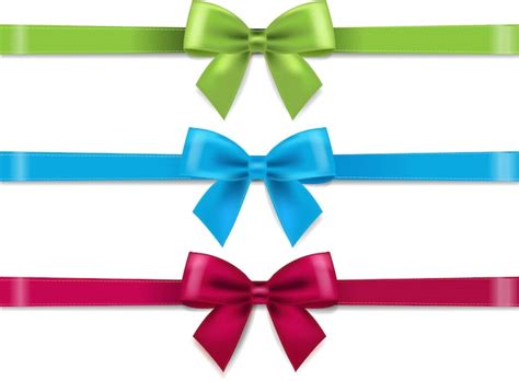 흰색 배경에 고립 된 큰 세트 활 프리미엄 벡터