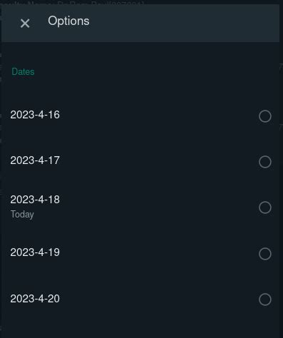 Choose Date Options For Class Schedule Feature Issue Asetalias Amibot Tg GitHub