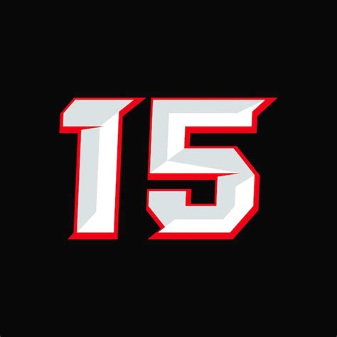 Premium Vector Number Racing 15 Design Vector