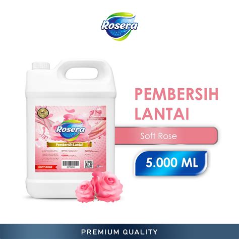 Jual Rosera Sabun Pel Lantai 5 Liter 5000 Ml Soft Rose Pembersih Lantai