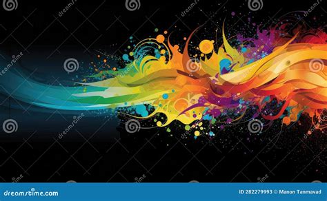 Dive Into A World Of Vibrant Colors With A Captivating Rainbow Splash Background Where A