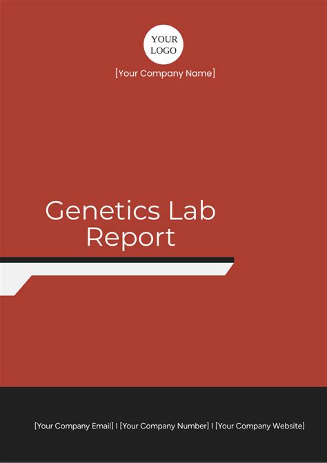 Free Genetics Lab Report Template Edit Online And Download