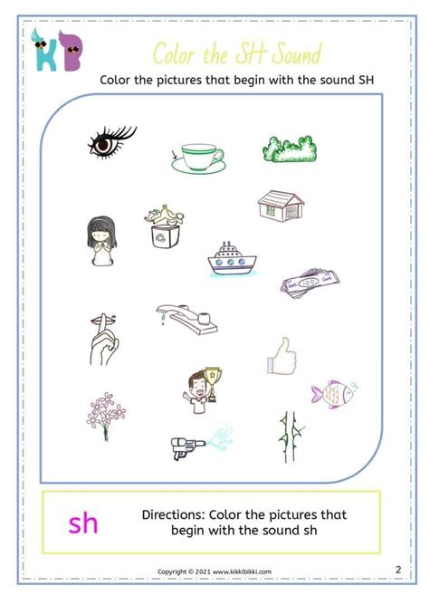 Fun And Engaging Consonant Digraph Sh Worksheets