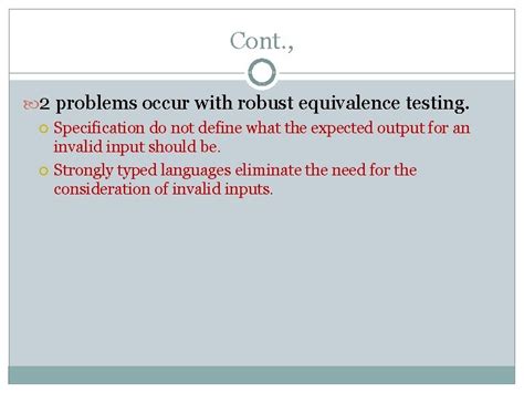 Unit 2 Functional Testing Boundary Value Testing Equivalence