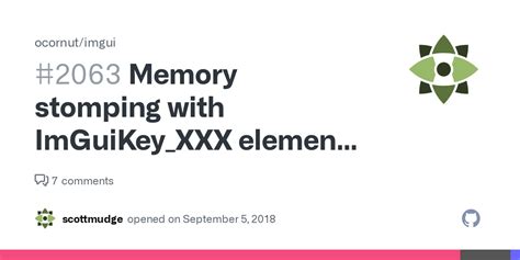 Memory Stomping With Imguikeyxxx Elements After Imguikeycount